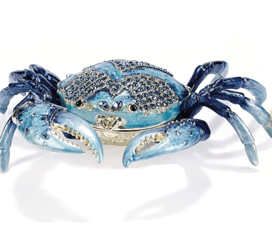 Large Blue Crab Trinket Box – The Bronze Lady