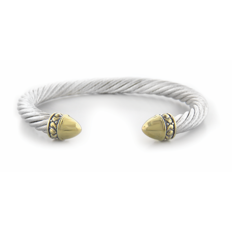 Plain Bullet Thick Wire Rope Cuff – The Bronze Lady